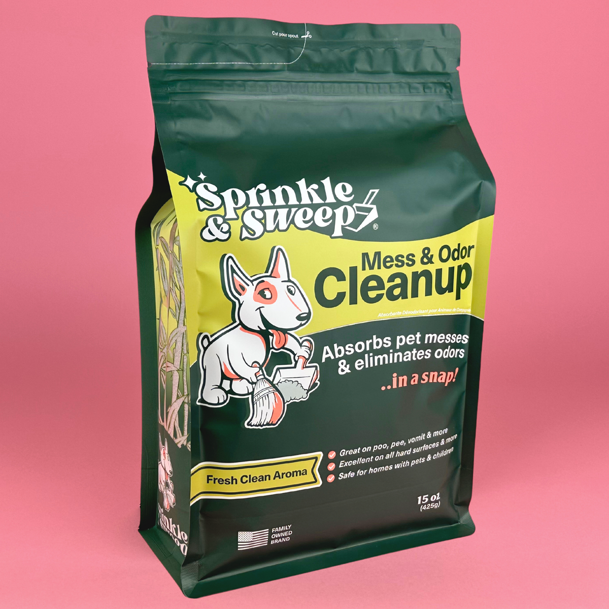 Sprinkle & Sweep | Odorless Pet Accident Cleanup for Urine, Diarrhea ...